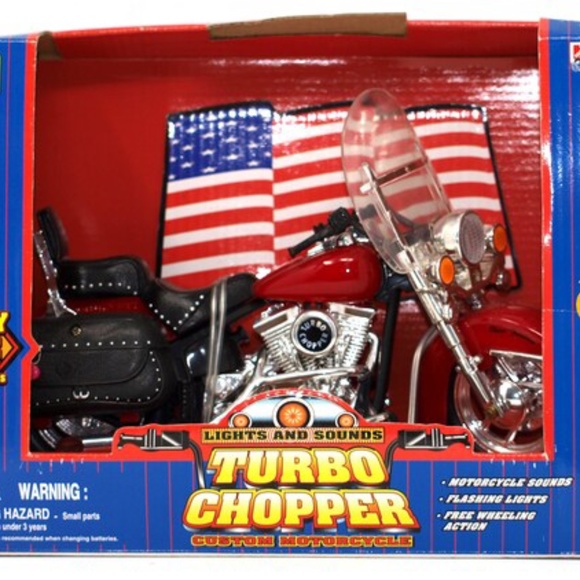 Toys | Turbo Chopper Custom Motorcycle Toy Model In Box Motorcycle ...